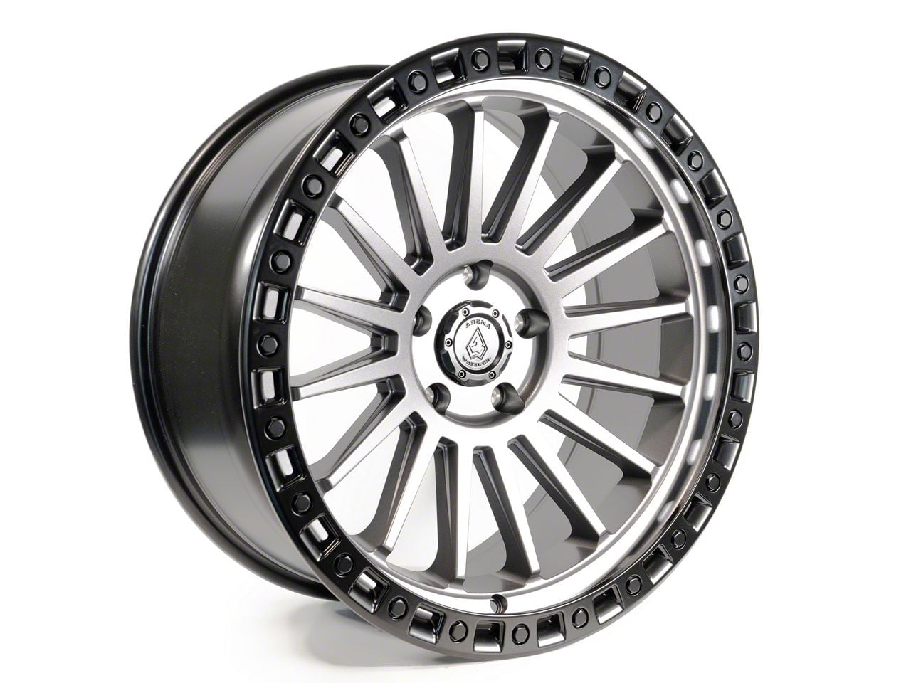 Arena Jeep Wrangler Mesa Satin Gunmetal Center with Satin Black Lip ...