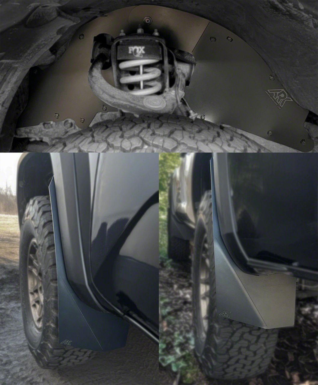 Ark Splash Guards Tacoma TriXpoly Front Inner Fender Liners with Front ...