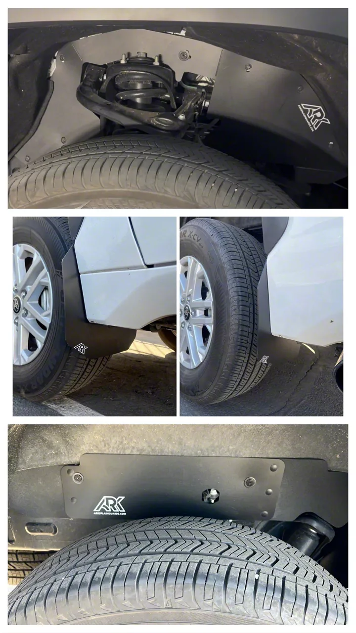 Ark Splash Guards Tundra TriXpoly Front Inner Fender Liners with Mid ...