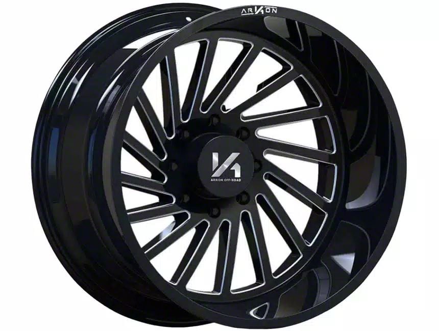 Arkon Off-Road Toyota 4-Runner Caesar Gloss Black Milled 6-Lug Wheel ...