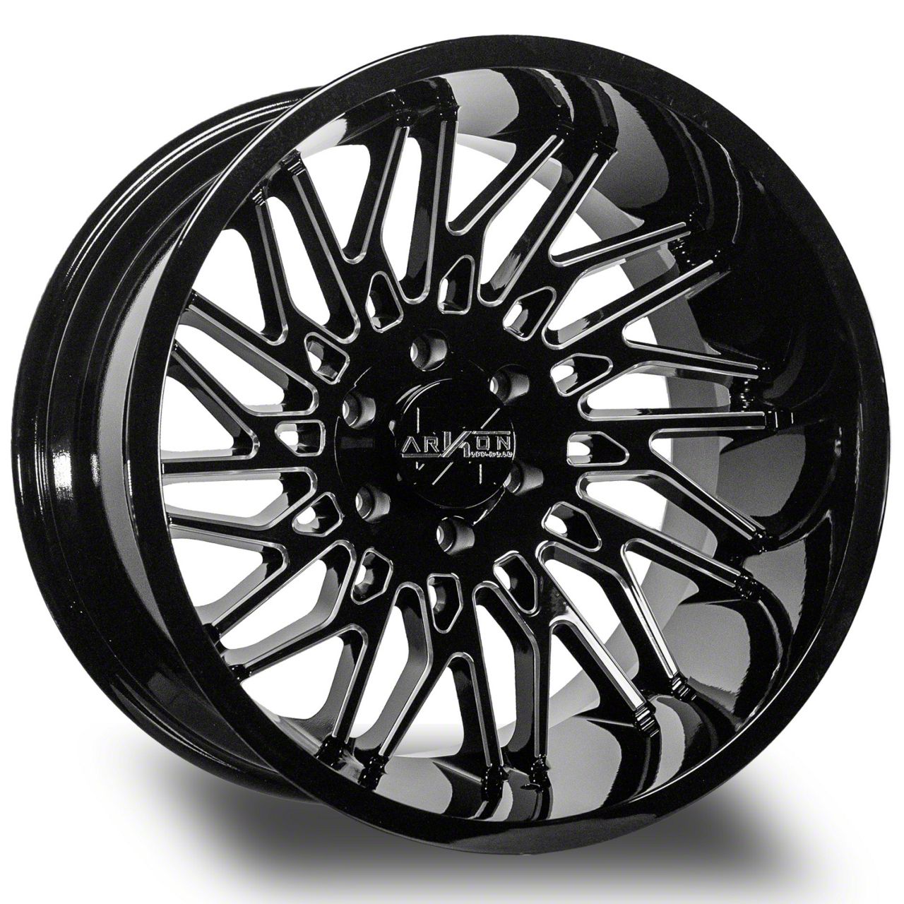 Arkon Off-Road Toyota 4-Runner Apollo Gloss Black Milled 6-Lug Wheel ...