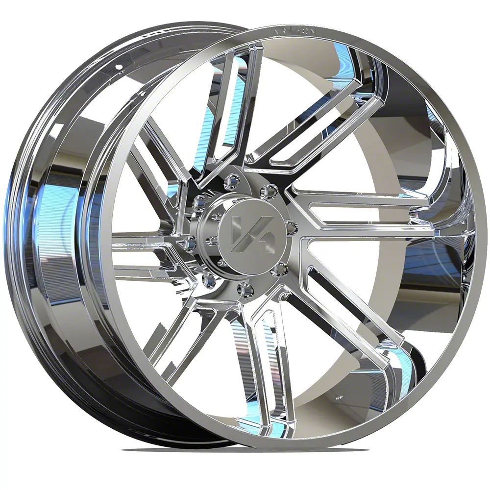 Arkon Off-Road Toyota 4-Runner DaVinci Chrome 6-Lug 4-Wheel Kit; 22x12 ...