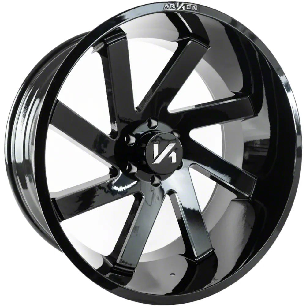 Arkon Off-Road Bronco Lincoln Gloss Black Milled 6-Lug 4-Wheel Kit ...