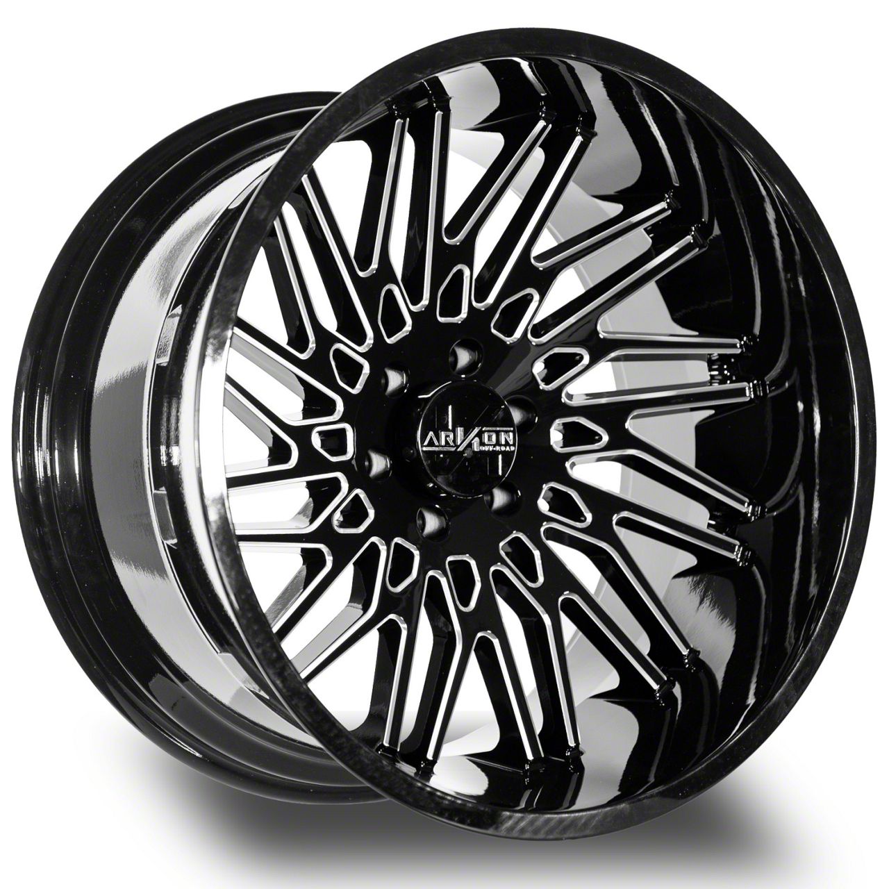 Arkon Off-Road Titan Apollo Gloss Black Milled 6-Lug Wheel; 22x12 ...