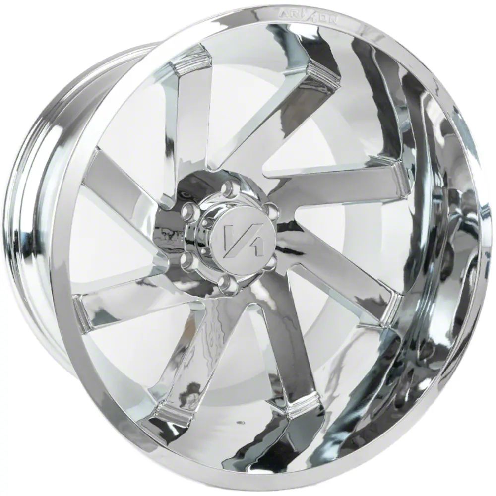 Arkon Off-Road Titan Lincoln Chrome 6-Lug 4-Wheel Kit; 22x14; -81mm ...