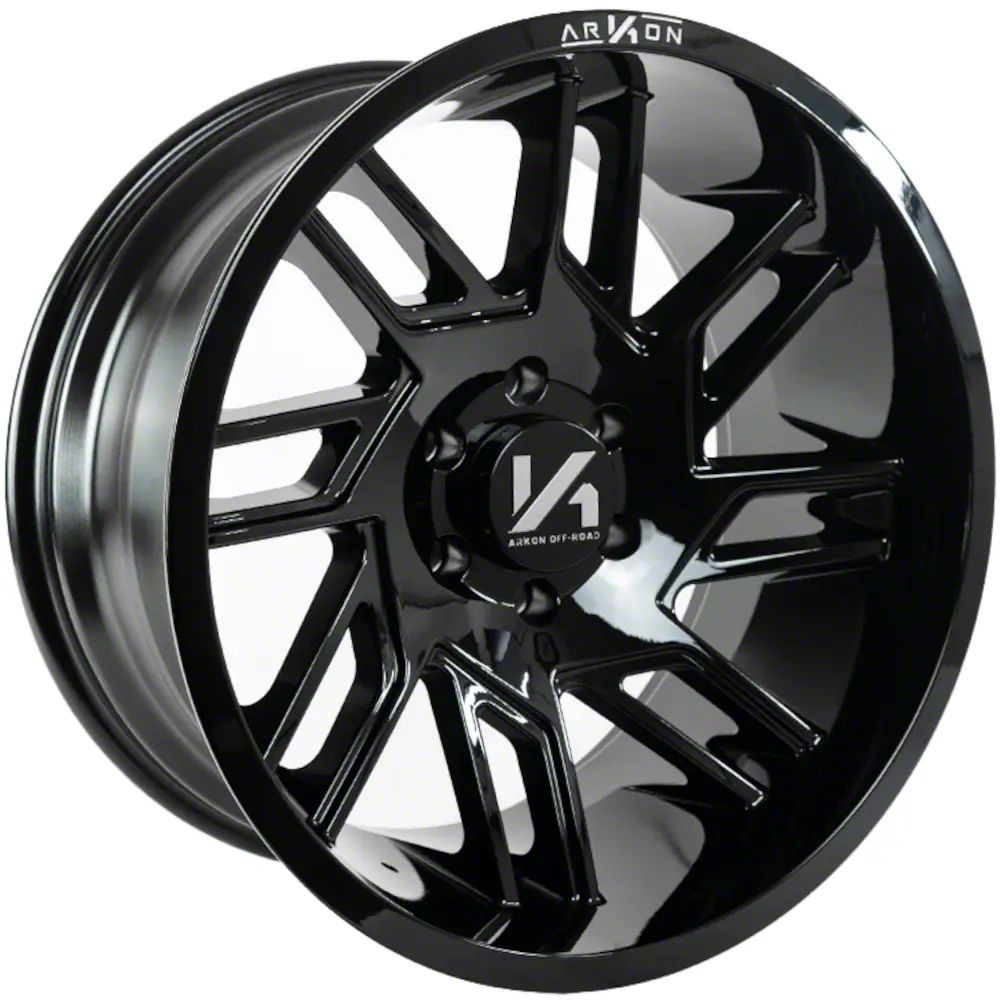 Arkon Off-Road Titan XD DaVinci Gloss Black with Milled Edges 6-Lug 4 ...
