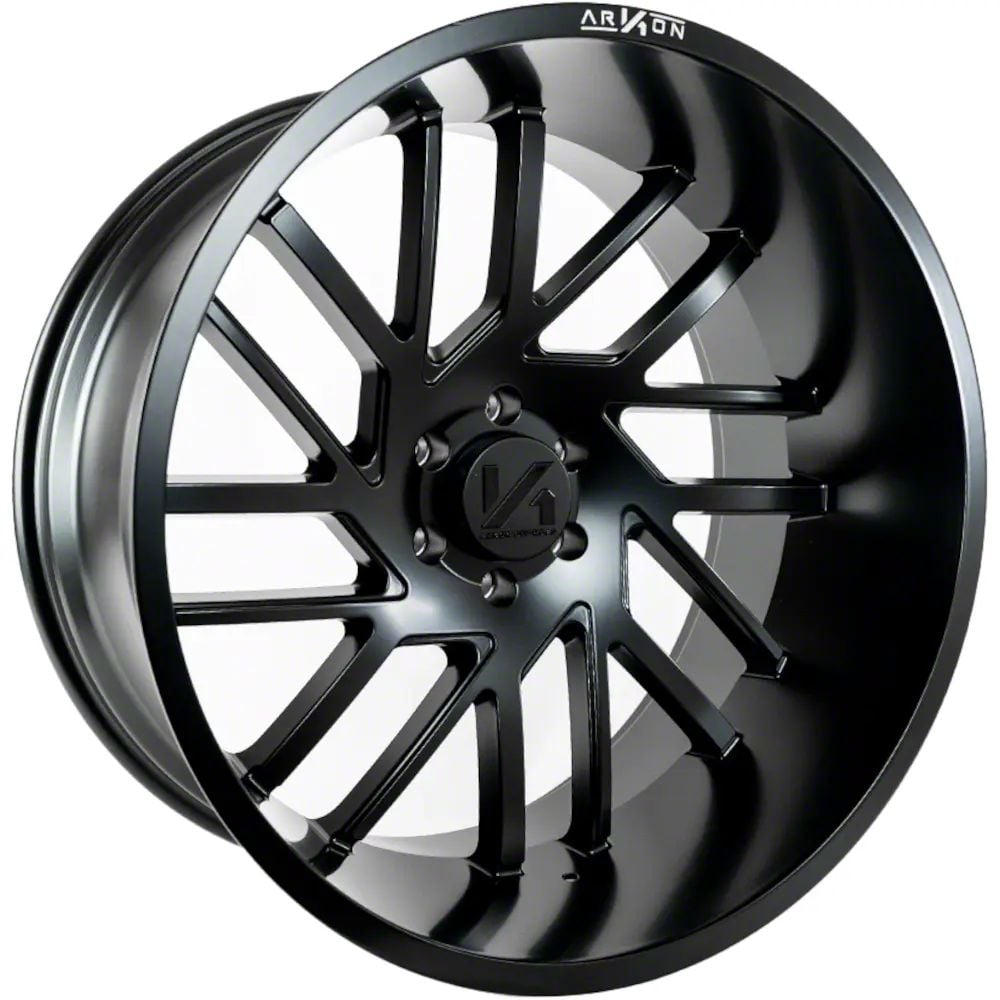 Arkon Off-Road Titan XD Mandela Satin Black 6-Lug 4-Wheel Kit; 24x12 ...