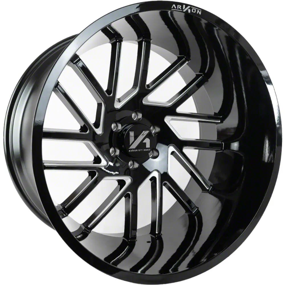 Arkon Off-Road Tundra Mandela Gloss Black Milled 6-Lug 4-Wheel Kit ...