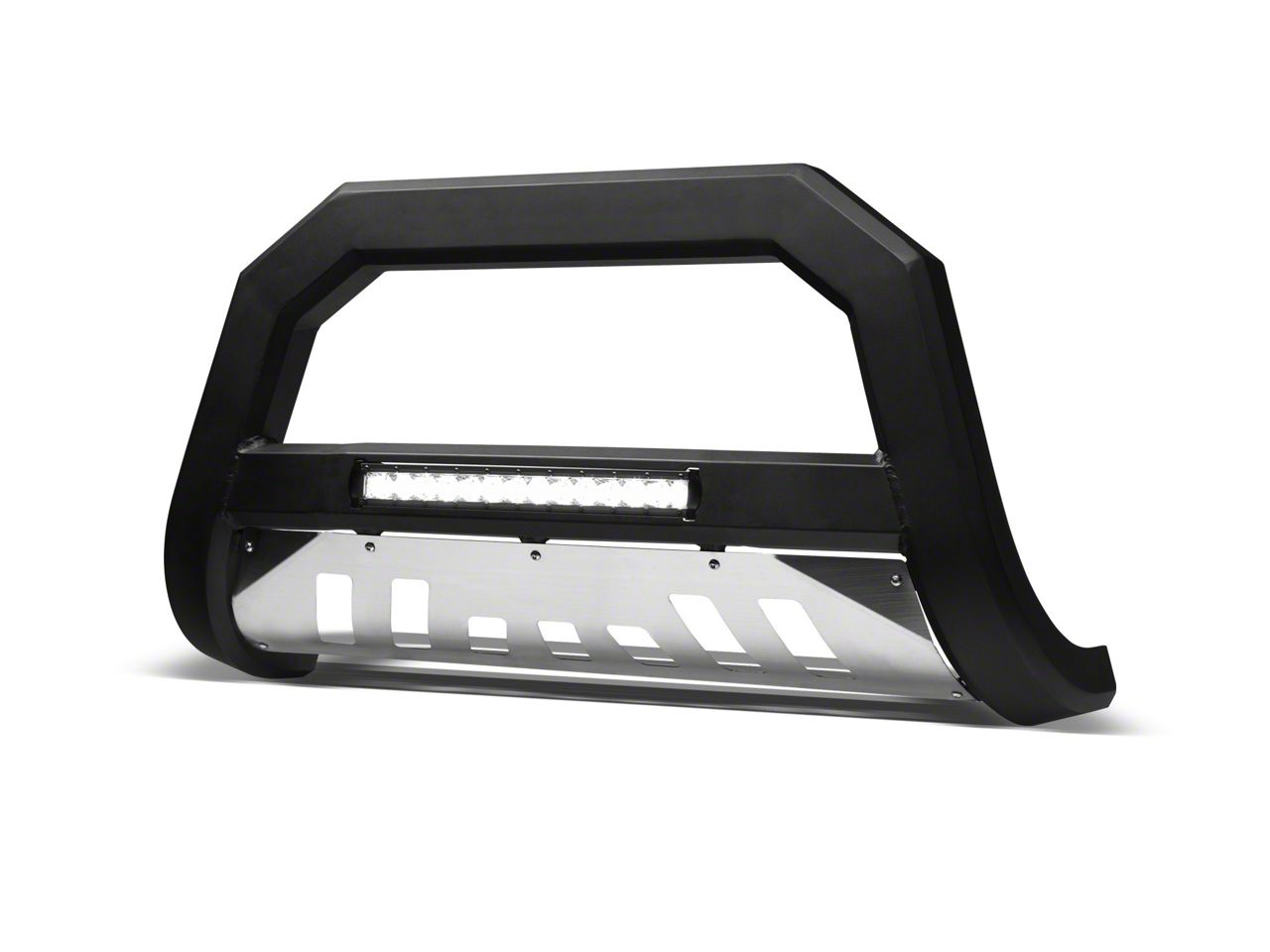 Titan AR Series Bull Bar with Aluminum Skid Plate and LED Light Bar ...