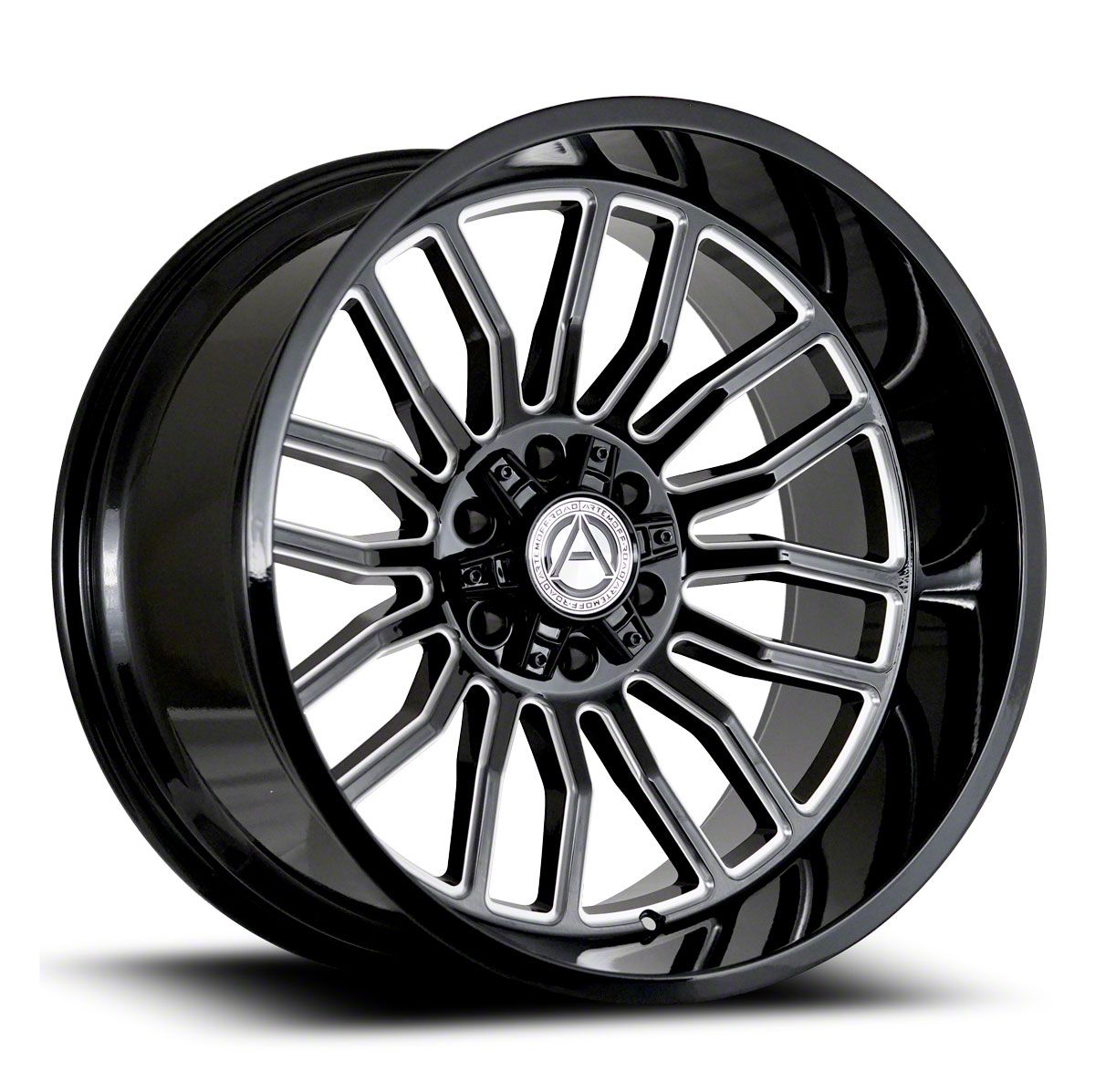 Artem Bronco DIV Gloss Black Milled 6-Lug Wheel; 22x10; -19mm Offset ...