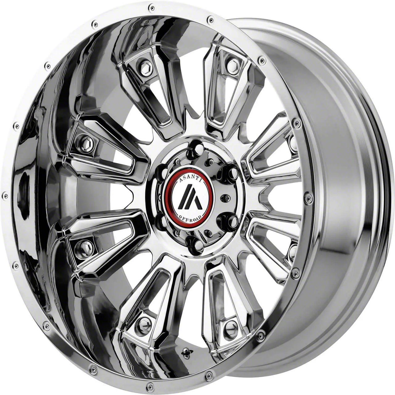 Asanti Toyota 4-Runner Blackhawk Chrome 6-Lug Wheel; 20x12; -44mm ...