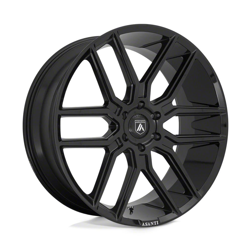 Asanti Titan XD Baron Gloss Black 6-Lug Wheel; 24x10; 15mm Offset ABL28 ...