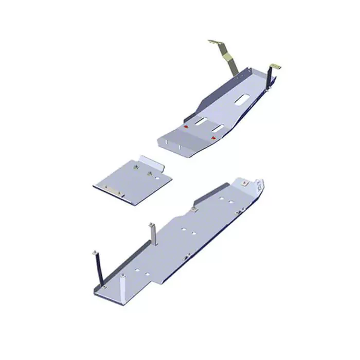 ASFIR 4x4 Jeep Gladiator 3-Piece Skid Plate System; Bare Aluminum ...
