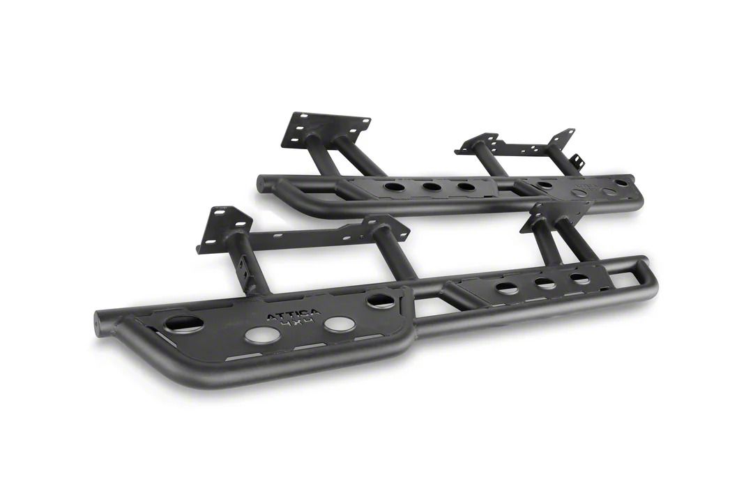 Attica 4x4 Toyota 4-Runner Apex Series Rock Sliders; Textured Black ...