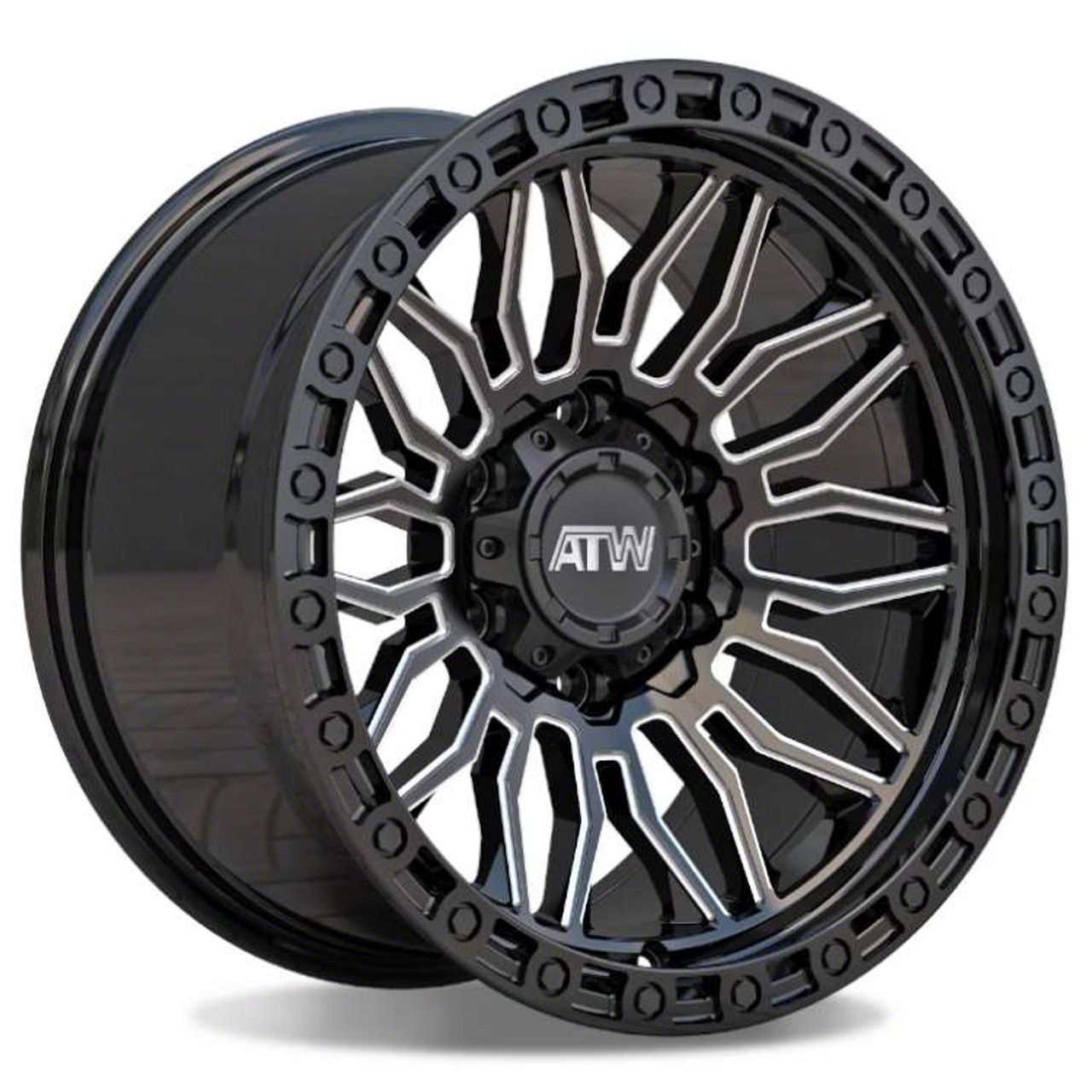 ATW Off-Road Wheels Toyota 4-Runner Nile Gloss Black with Milled Spokes ...