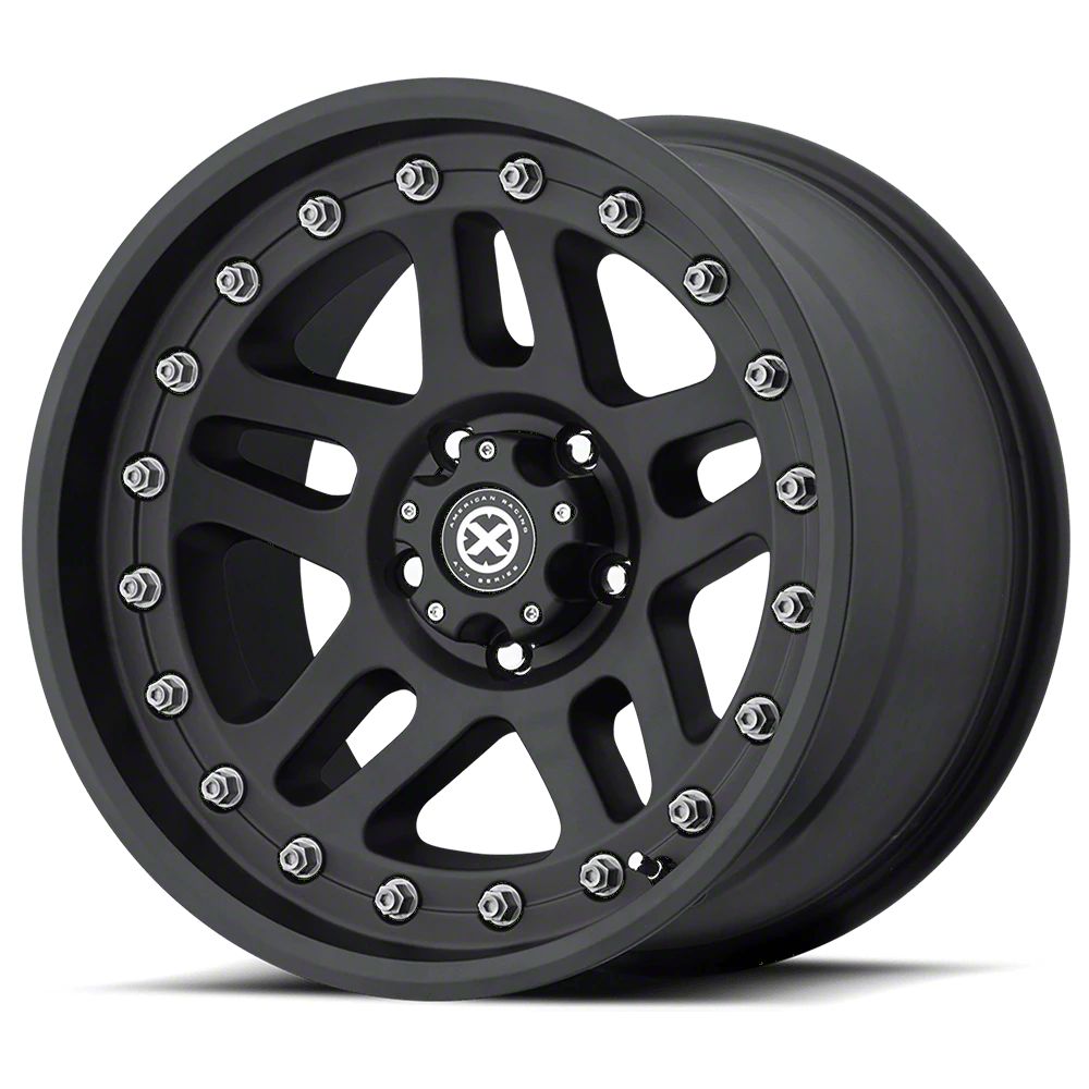 ATX Series Jeep Grand Cherokee Cornice Textured Black Wheel; 17x9 ...