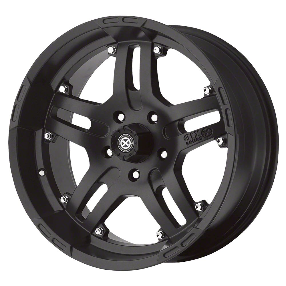ATX Series Jeep Wrangler Artillery Textured Black Wheel; 20x9; -12mm ...