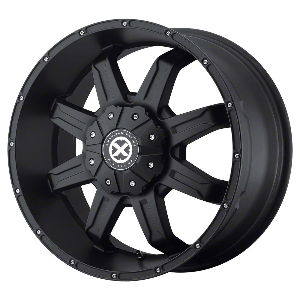 ATX Series Jeep Wrangler Blade Satin Black Wheel; 18x8.5; 18mm Offset ...