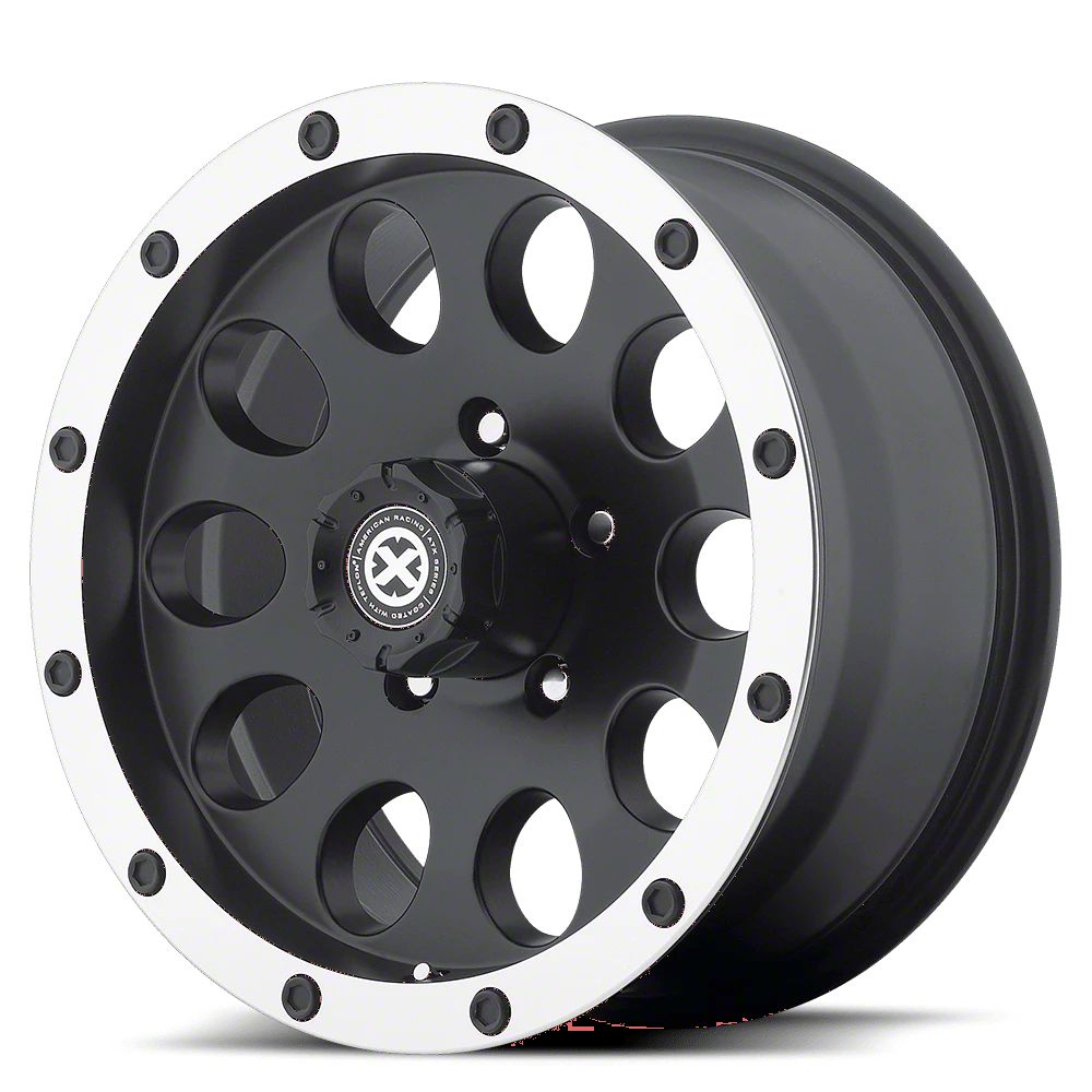 ATX Series Jeep Wrangler Slot Satin Black with Machined Face Wheel ...