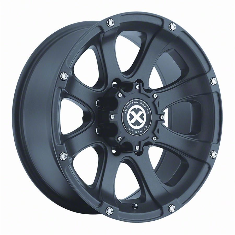 ATX Series Titan Ledge Textured Black 6-Lug Wheel; 20x8.5; 35mm Offset ...