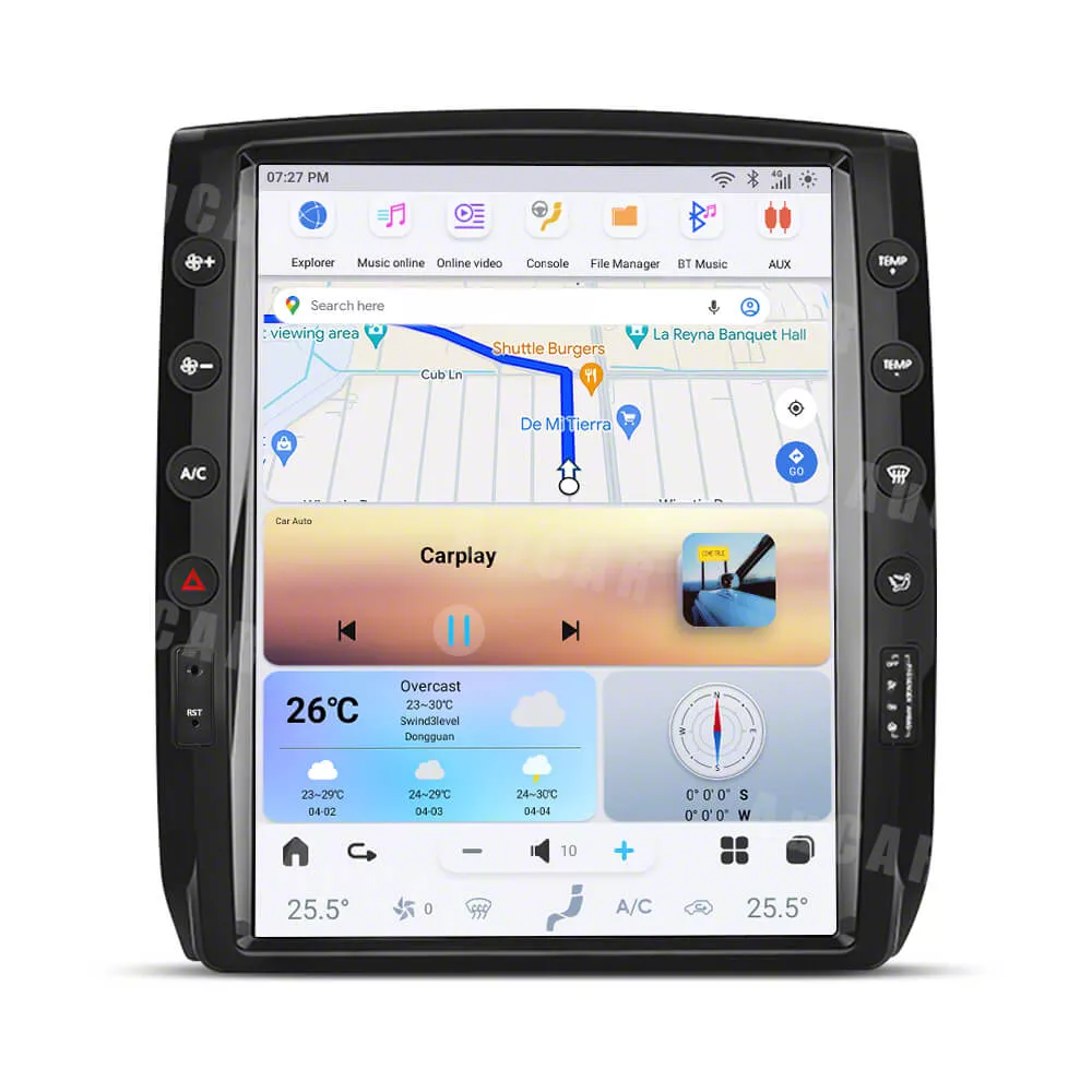 AUCAR Tacoma 12.10-Inch T-Style Radio GPS Navigation TC802 (05-15 ...