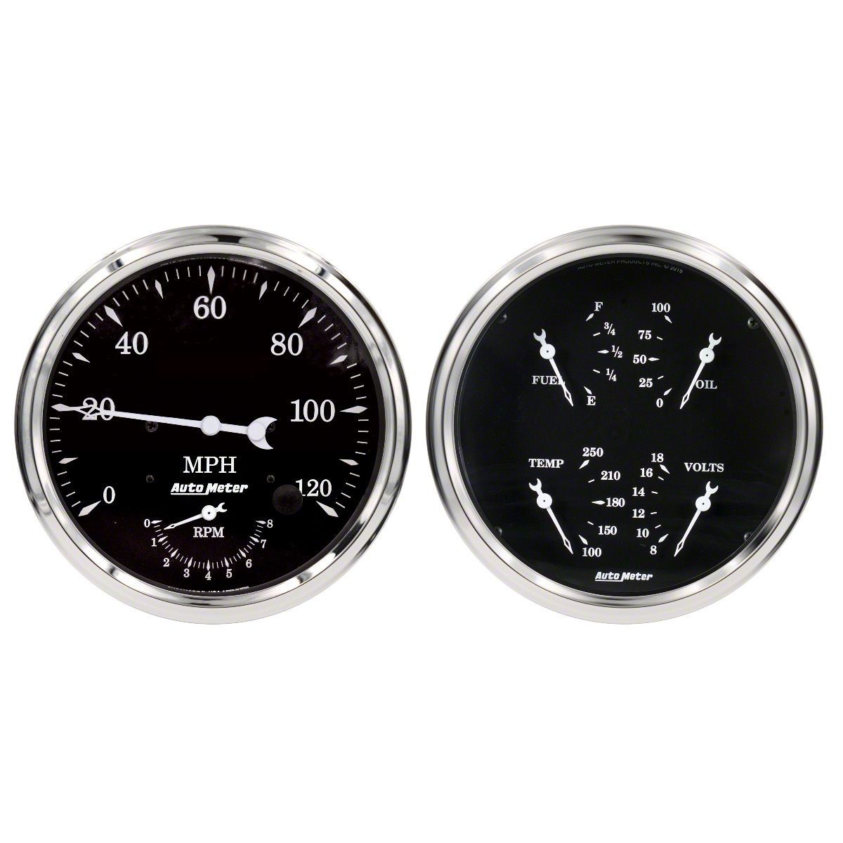 Auto Meter Toyota 4-Runner Old Tyme Black Series 5-Inch Quad and ...