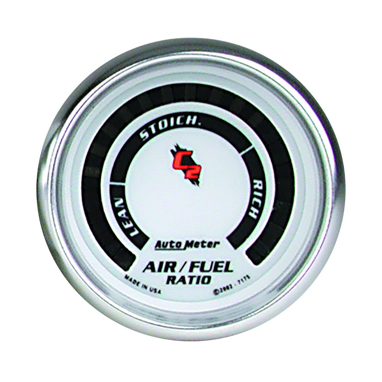 Auto Meter Bronco C2 Series 2-1/16-Inch Narrowband Air/Fuel Ratio Gauge ...