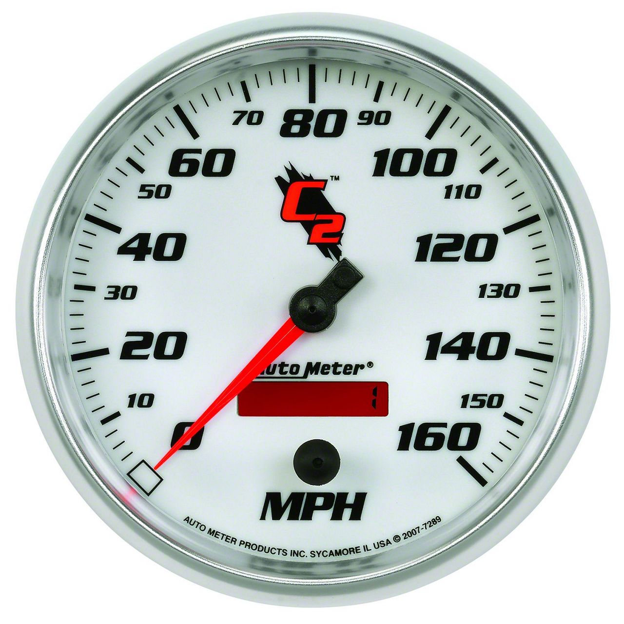 Auto Meter Bronco C2 Series 5-Inch Programmable Speedometer; 0-160 MPH ...