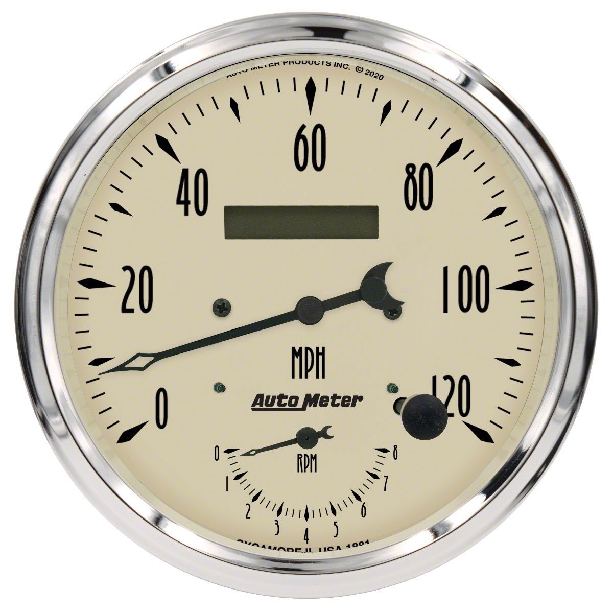 Auto Meter Bronco Sport Antique Beige Series 5-Inch Tachometer ...