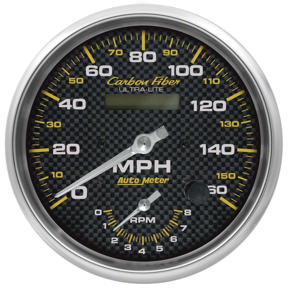 Auto Meter Jeep Gladiator Carbon Fiber Series 5-Inch Tachometer/Speedometer Combo; 8K RPM / 160 ...