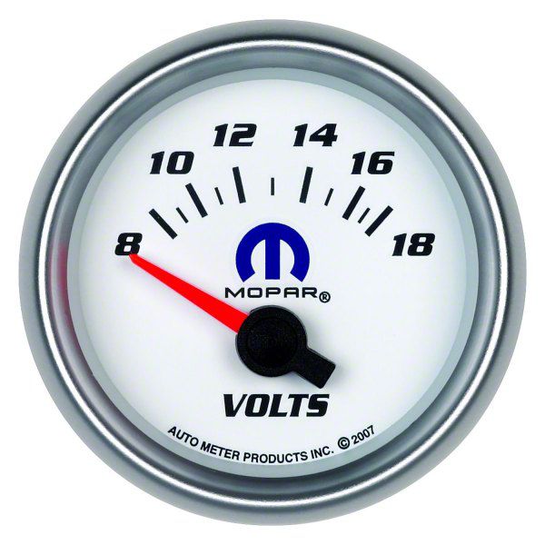 Auto Meter Jeep Grand Cherokee MOPAR Series 2-1/16-Inch Voltmeter Gauge ...