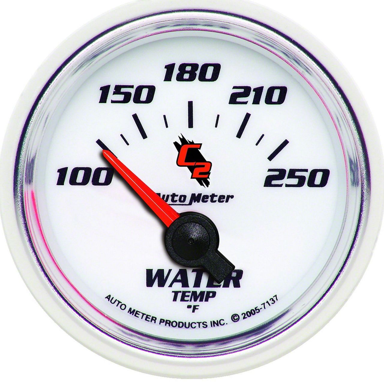 Auto Meter Jeep Wrangler C2 Series 2-1/16-Inch Water Temperature Gauge ...