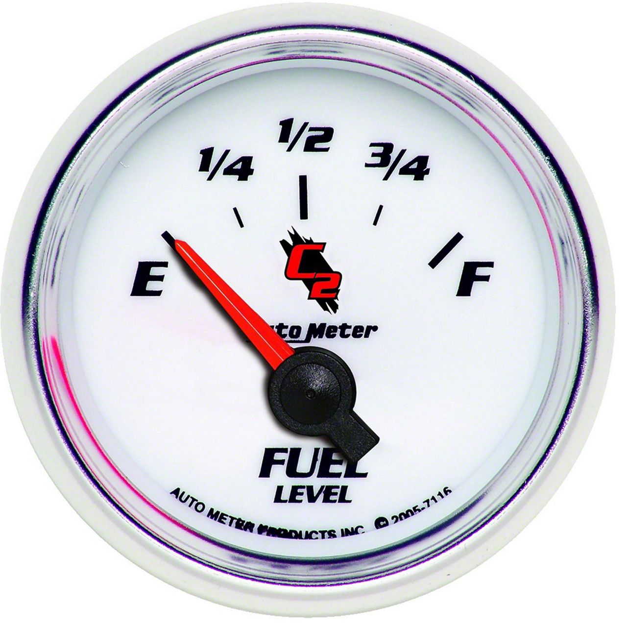 Auto Meter Tacoma C2 Series 2-1/16-Inch Fuel Level Gauge; 240 ohm Empty to 33 ohm Full 7116 ...