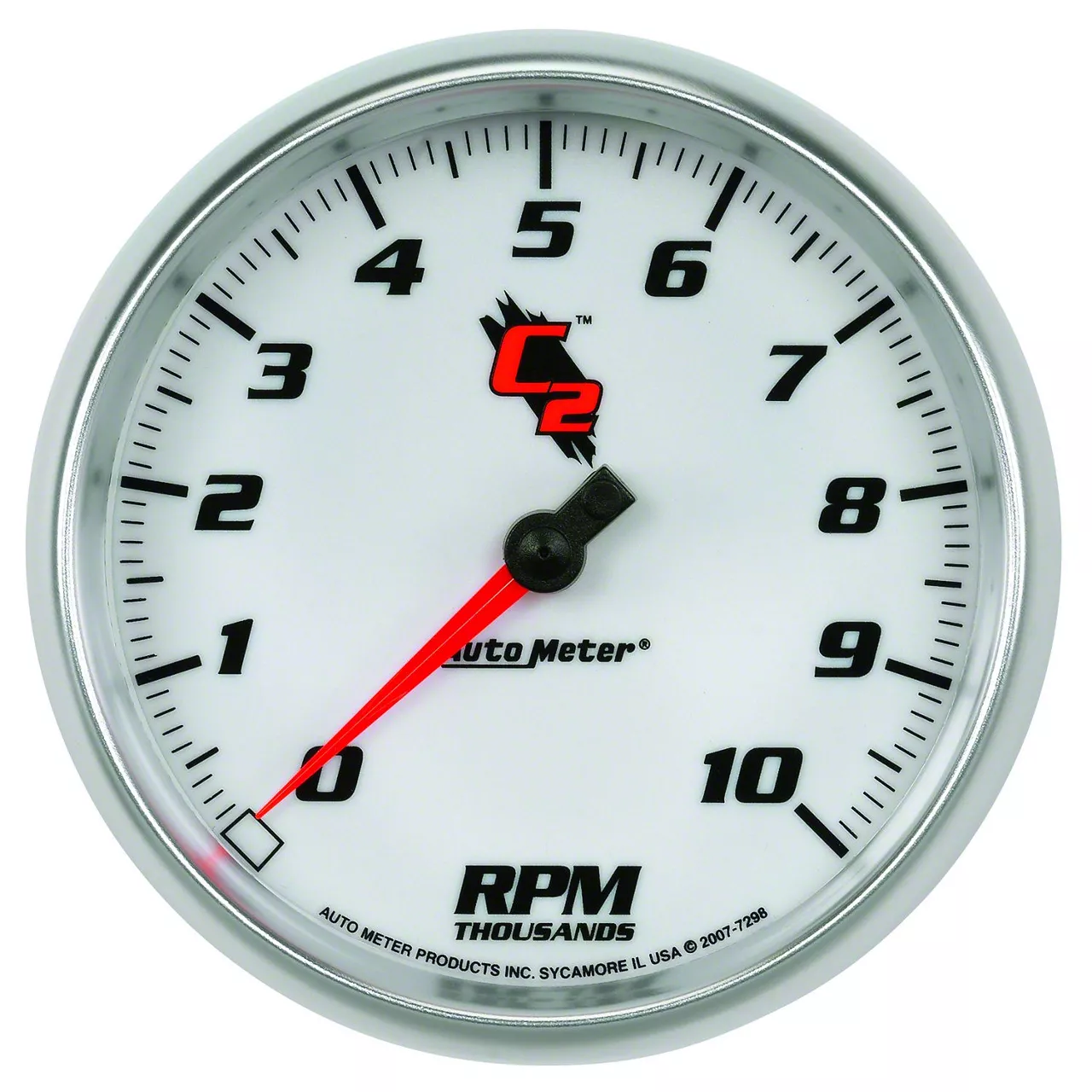 Auto Meter Tacoma C2 Series 5-Inch In-Dash Tachometer; 0-10000 RPM 7298 ...