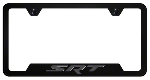 Autogold Jeep Gladiator SRT Notched License Plate Frame; Ghost GFP.SRT ...