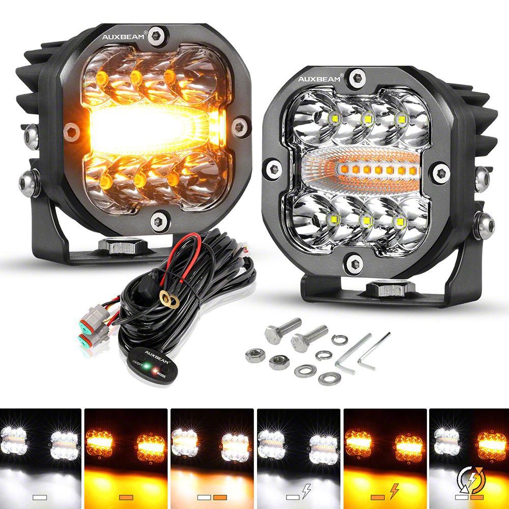 Auxbeam Tundra XP-ULTRA Series 3-Inch 6-Mode LED Driving Lights without ...