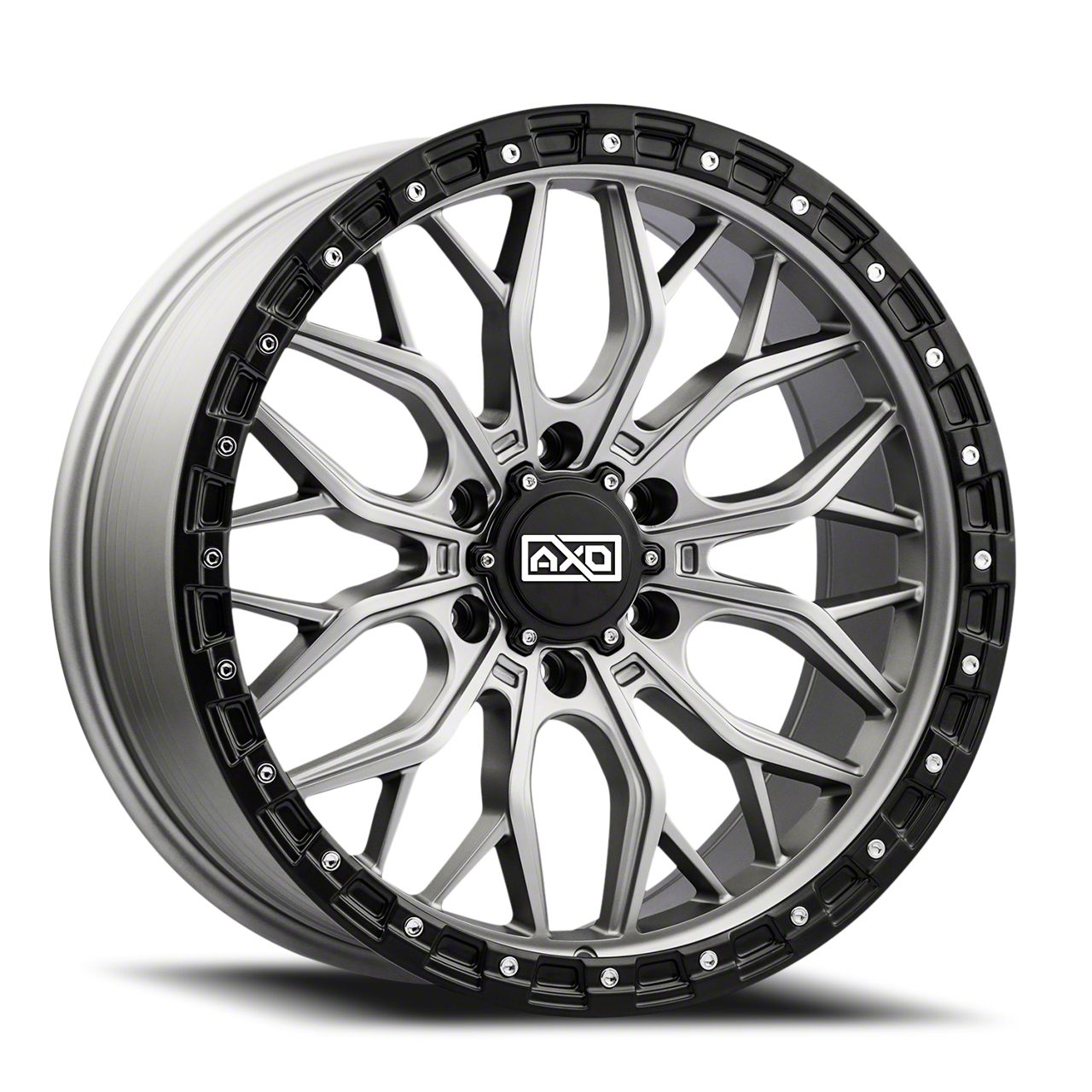 AXD Offroad Toyota 4-Runner AS1 Satin Titanium with Black Lip 6-Lug ...