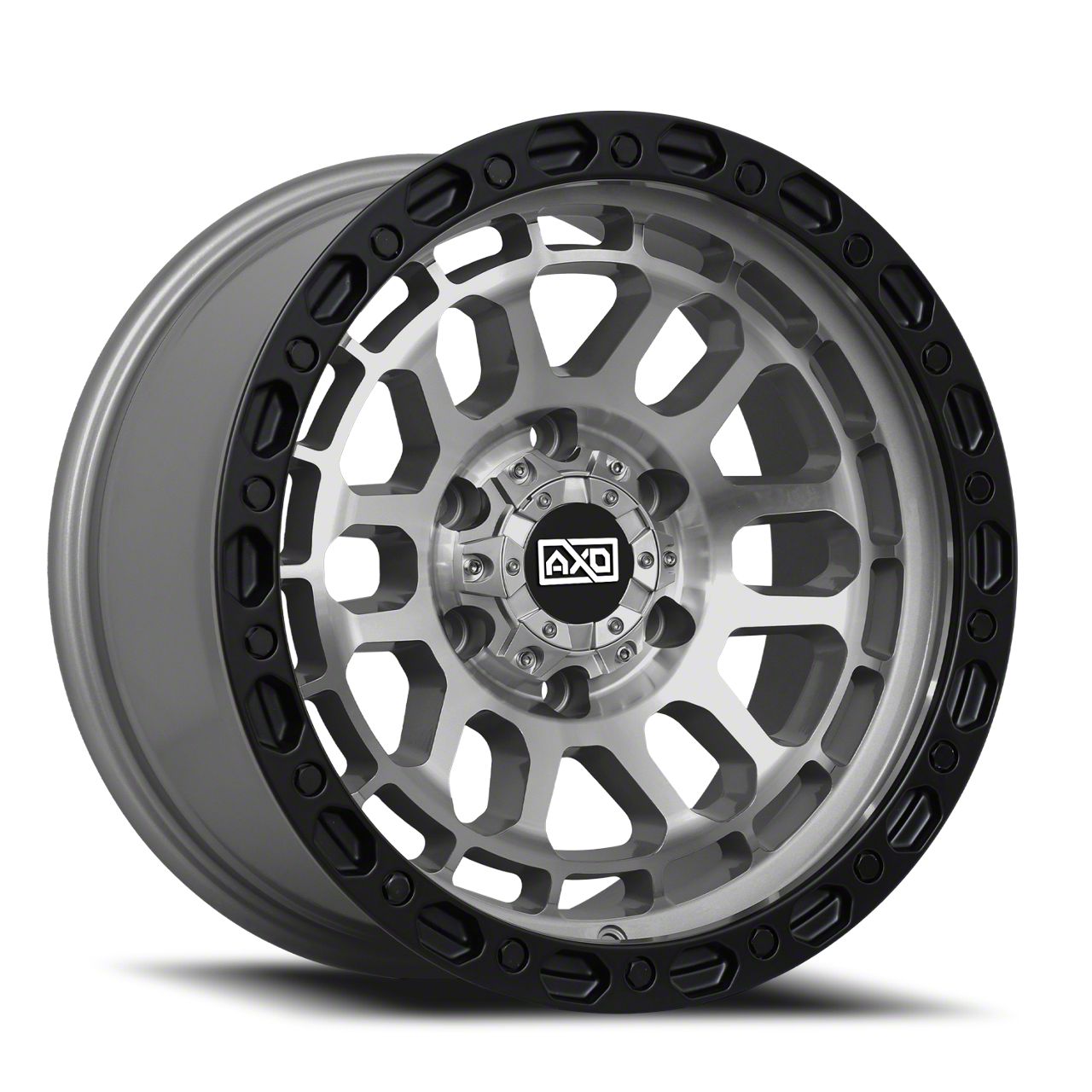 AXD Offroad Titan XD AS4 Titanium with Black Lip 6-Lug Wheel; 20x9; 0mm ...