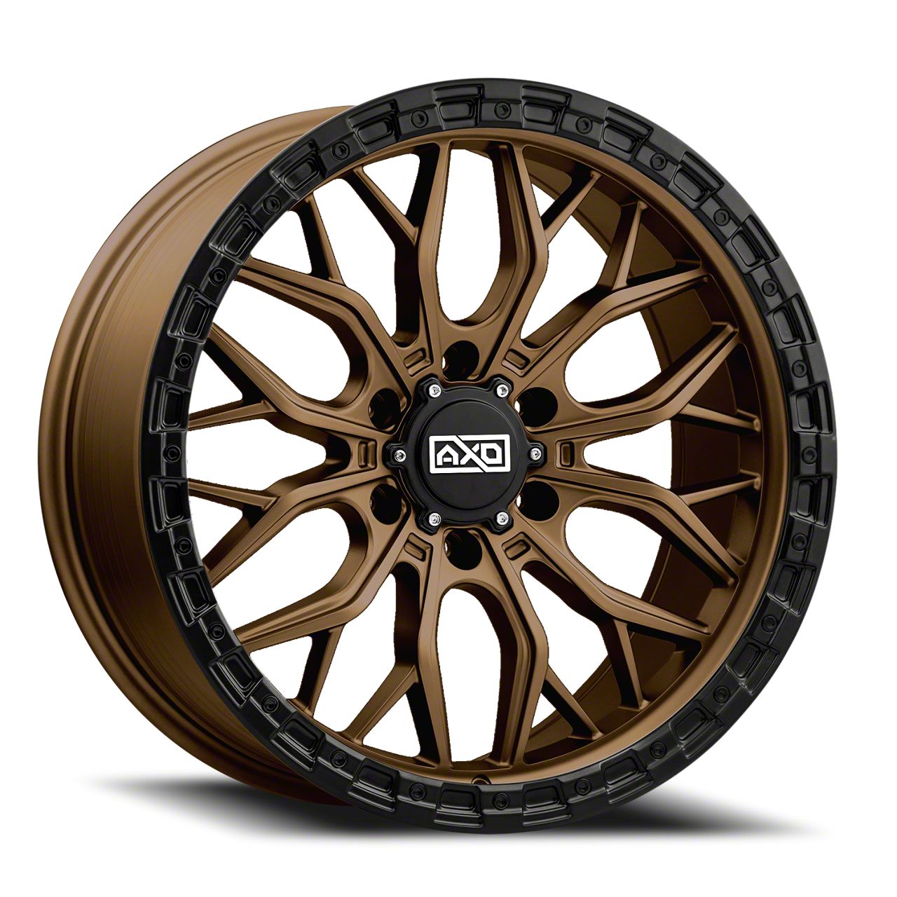 AXD Offroad Tundra AS1 Satin Bronze with Black Lip 6-Lug Wheel; 20x9 ...