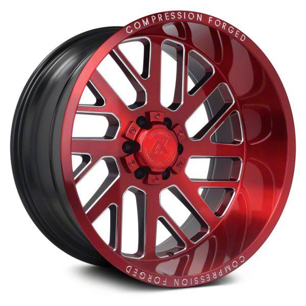 Axe Wheels Titan AX2.2 Candy Red 6-Lug Wheel; 20x12; -44mm Offset ...