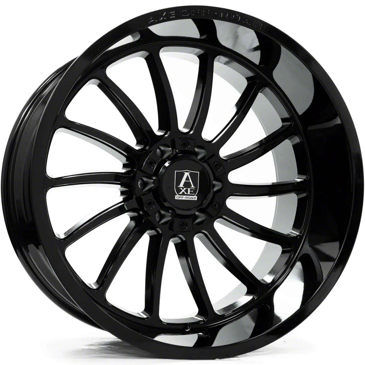 Axe Wheels Bronco Chronus Gloss Black 6-Lug Wheel; 24x12; -44mm Offset ...