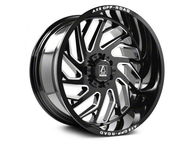 Axe Wheels Jeep Gladiator Zeus Gloss Black Milled Wheel 22x12 44mm