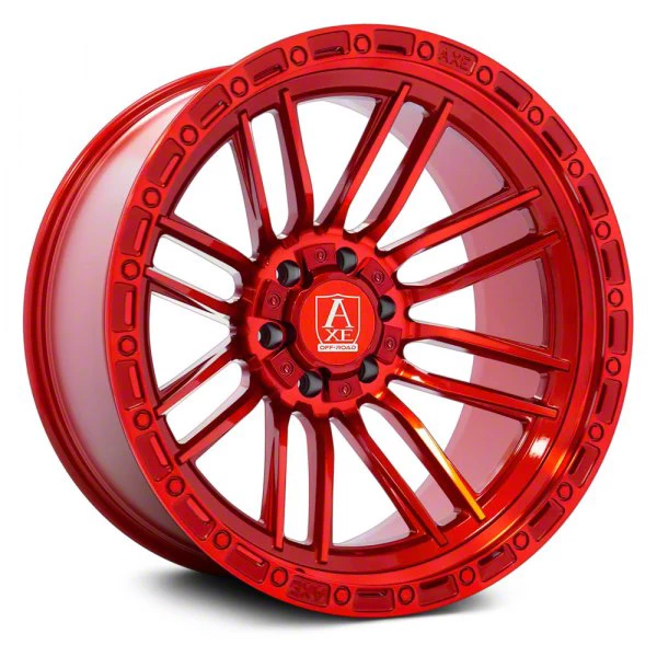 Axe Wheels Jeep Wrangler Icarus Candy Red Wheel 22x12 44mm Offset
