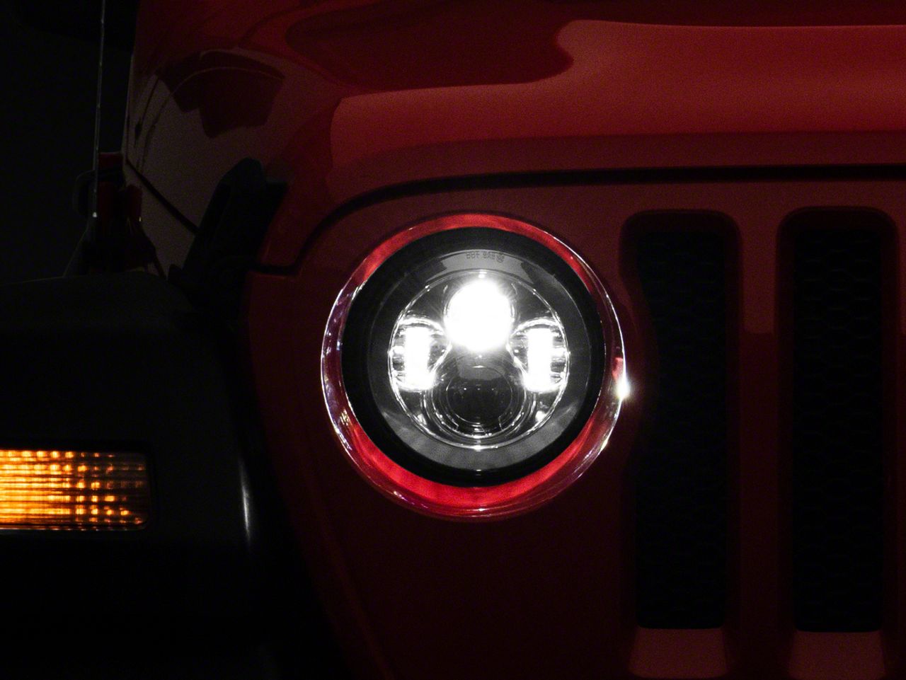 Raxiom Jeep Wrangler Axial Series 7-Inch LED Daymaker Headlights with ...