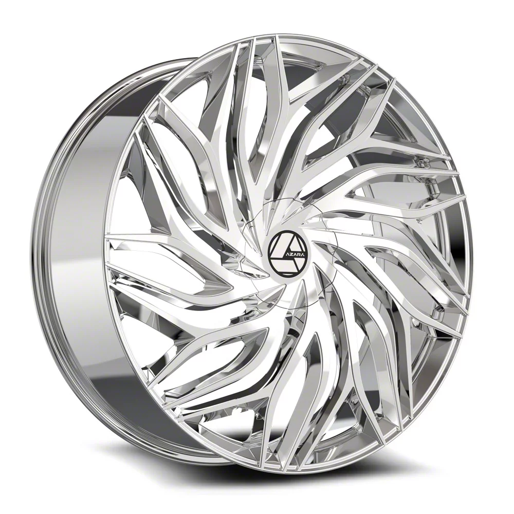 Azara Toyota 4-Runner AZA-537 Nano Chrome 6-Lug Wheel; 22x9.5; 22mm Offset AZA-53722955722NC (25 ...