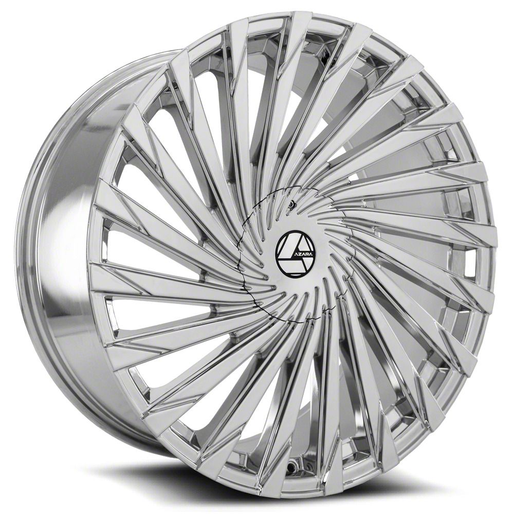 Azara Bronco AZA-501 Nano Chrome 6-Lug Wheel; 22x9.5; 25mm Offset AZA ...