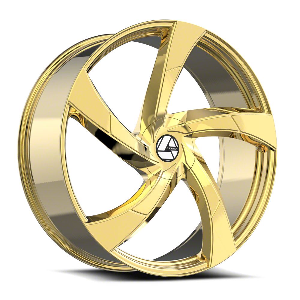 Azara Jeep Wrangler AZA-524 Nano Gold Wheel; 22x8.5; 38mm Offset AZA ...