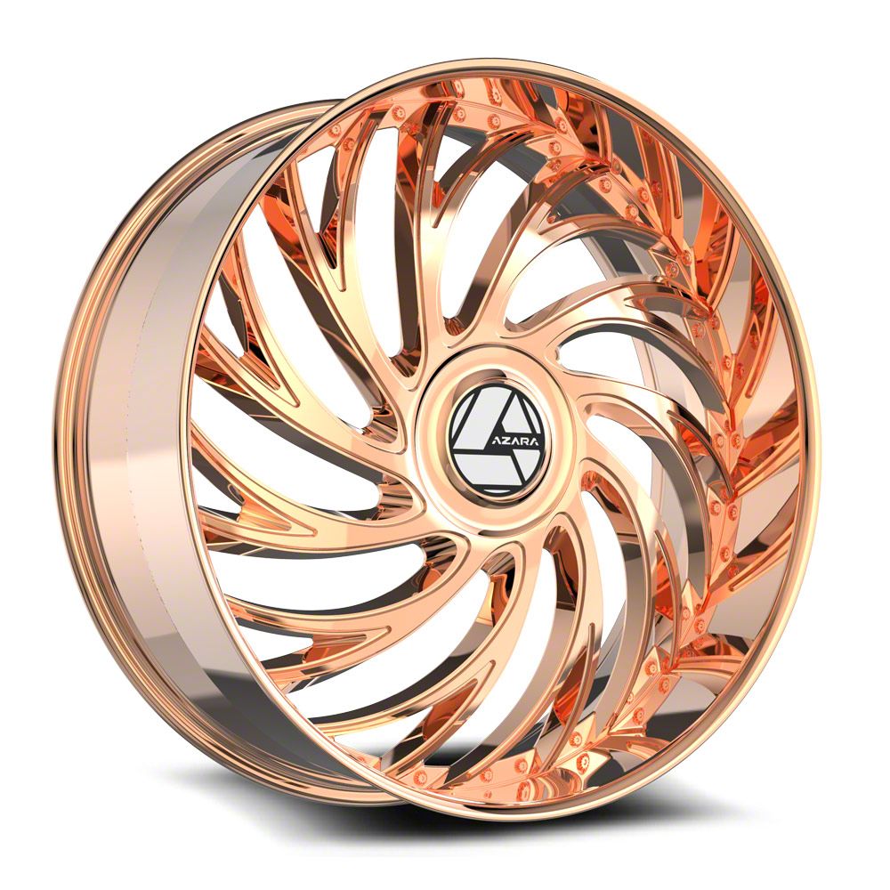 Azara Jeep Wrangler AZX-101 Nano Rose Gold Wheel; 22x8.5; 38mm Offset ...