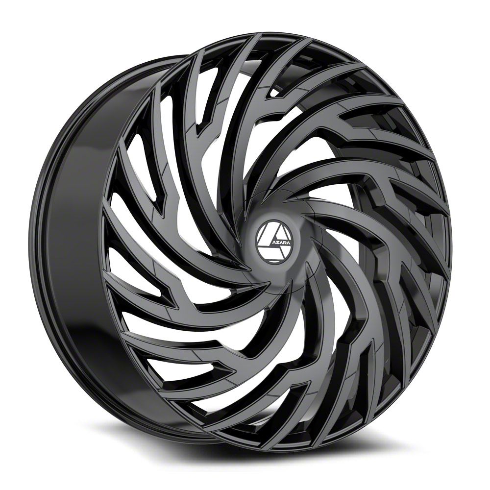 Azara Titan AZA-536 Gloss Black 6-Lug Wheel; 26x9.5; 22mm Offset AZA ...