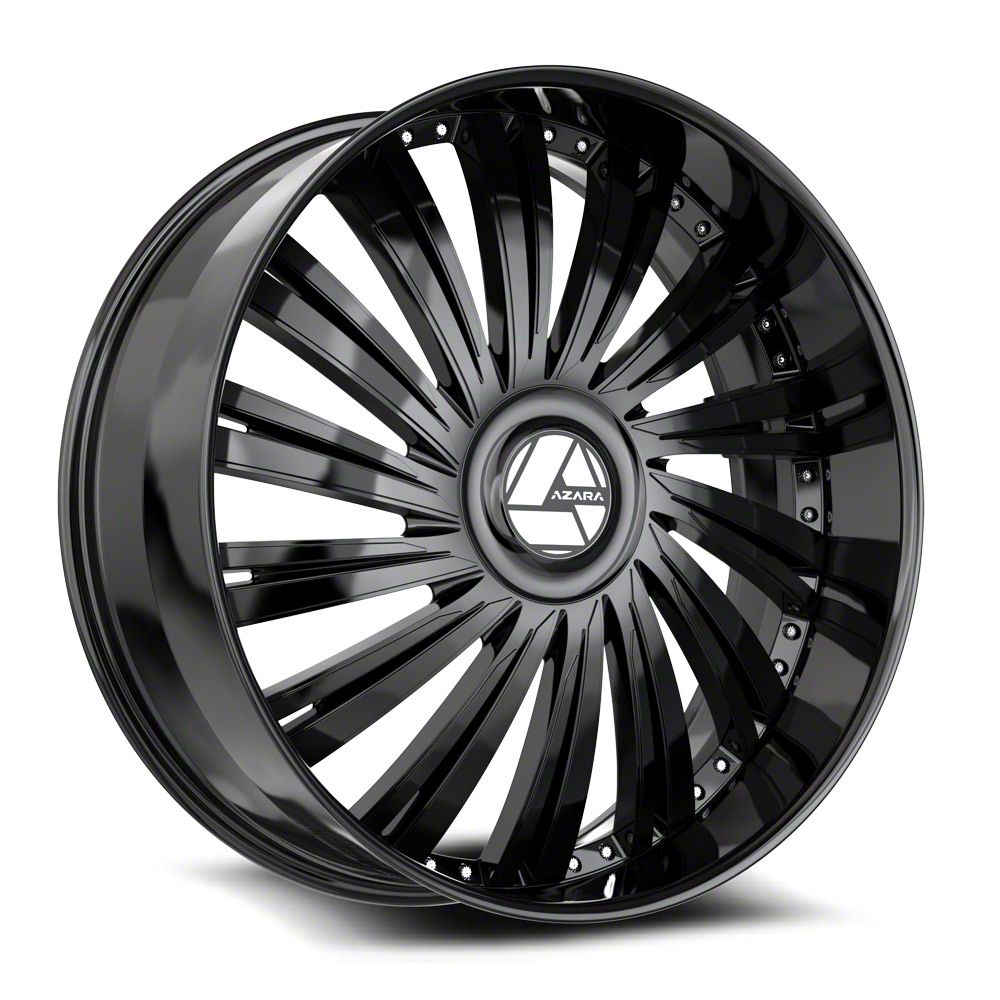 Azara Titan AZX-102 Gloss Black 6-Lug Wheel; 30x9.5; 22mm Offset AZX ...
